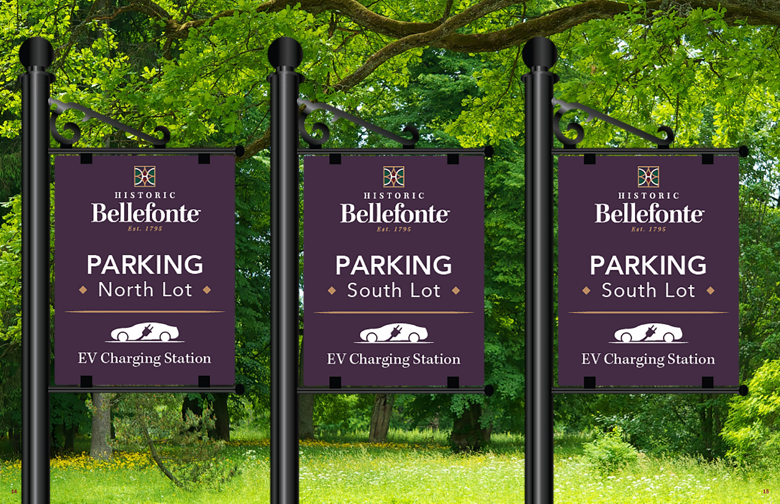 Bellefonte Borough – Wayfinding System, Signage, Branding